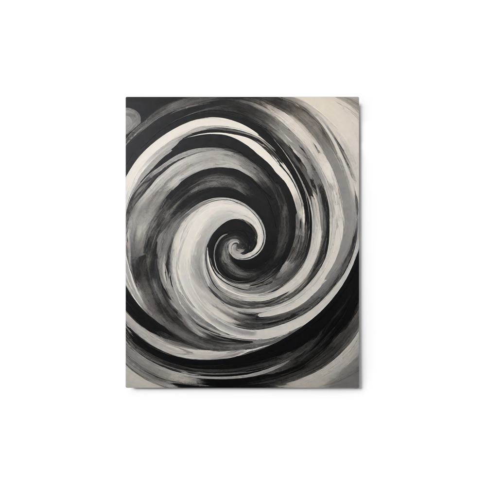 Black & White Vortex Art #5782717 Metal Prints | Zelias Designs Arts
