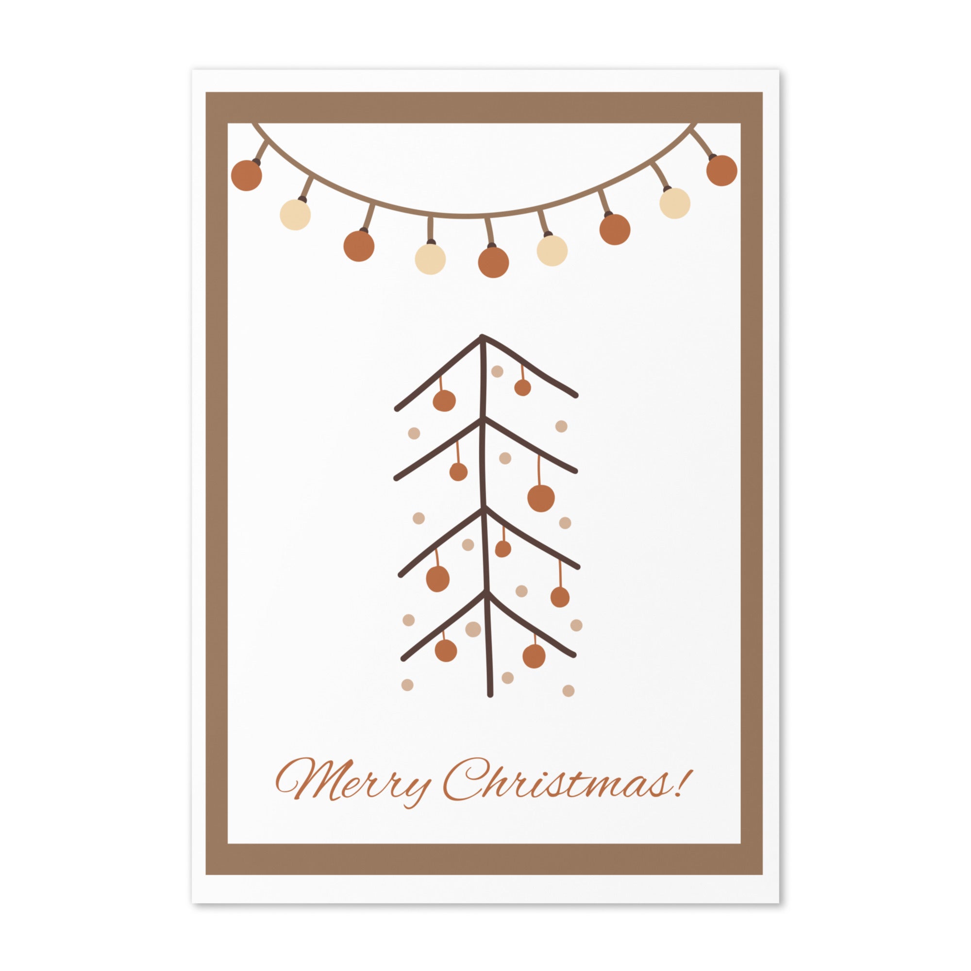 Merry Christmas Tree Greeting Card | Zelias Designs Arts
